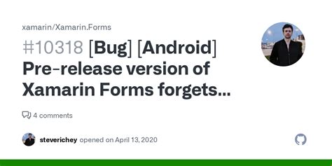 Bug Android Pre Release Version Of Xamarin Forms Forgets Cookies Issue Xamarin