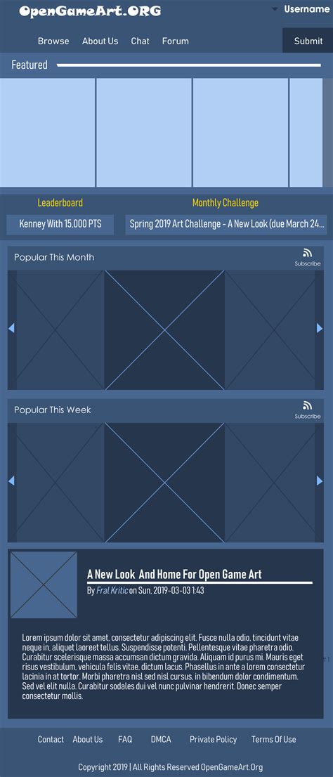 Code Blue OpenGameArt Org Front Page A New Look 2019 OpenGameArt Org