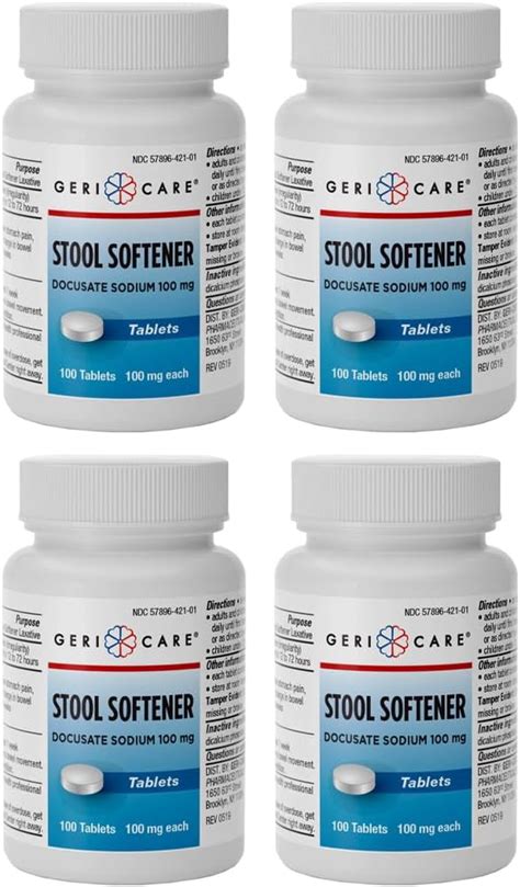 Gericare Docusate Sodium Stool Softeners Best Stool