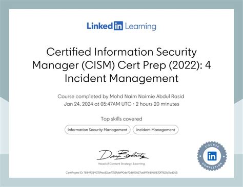 Mohd Naim Naimie Abdul Rasid On Linkedin Certificate Of Completion
