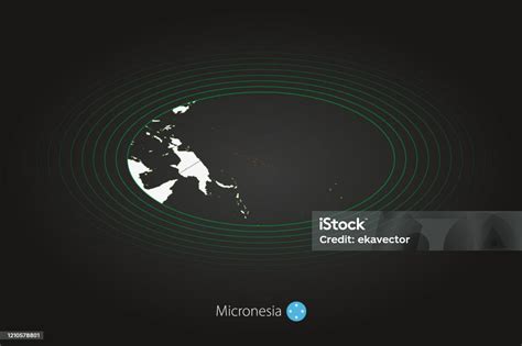 密克羅尼西亞地圖為深色橢圓形地圖與鄰國向量圖形及更多圓形圖片 圓形 地圖 地圖學 Istock
