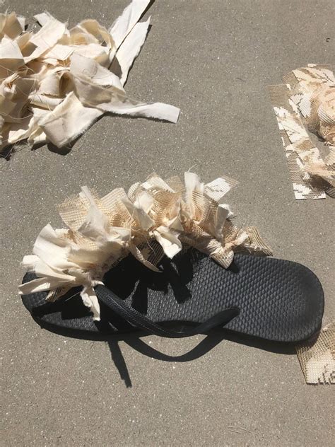 Diy Rag Flip Flops The Shabby Tree