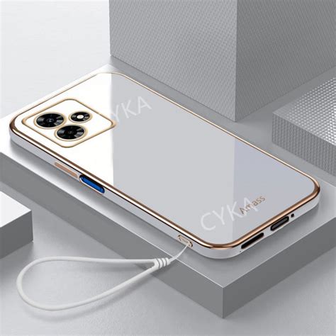 เคสสายคล้องมือมีปลอกโทรศัพท์มือถือ Infinix Smart 8 Tecno Spark Go 2024นิ่มแฟชั่น Infinix Zero