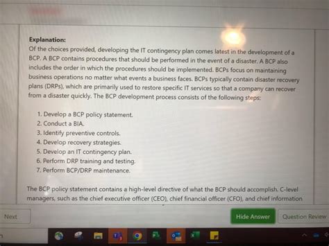 Bcp Question R Cissp
