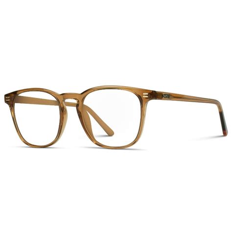 Nick Square Classic Crystal Brown Men Prescription Glasses Wmp Eyewear
