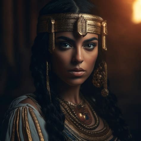 Premium Ai Image A Woman With A Braid In Her Hair And A Braid In Her