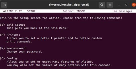 how to install and use alpine with gmail imap in linux
