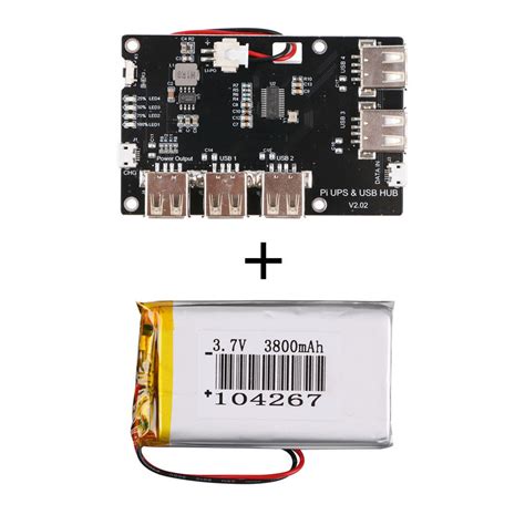 Raspberry Pi Supply Module With 3800mah Lithium Battery For Raspberry Makerfocus