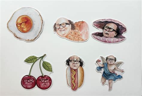 Danny Devito Six Sticker Pack Vinyl Stickers Etsy