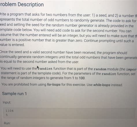 solved roblem description write a program that asks for two
