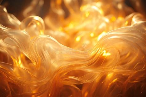 Abstract Golden Wave Pattern With Liquid Effect Place For Text