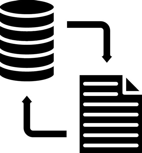 Data Transformation Glyph Icon 53899007 Vector Art At Vecteezy