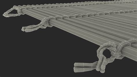 Sushi Roller Bamboo Unrolled 3d Model 19 3ds Blend C4d Fbx Max