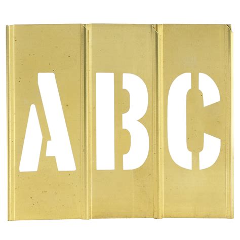 1 Letternumber Brass Stencils