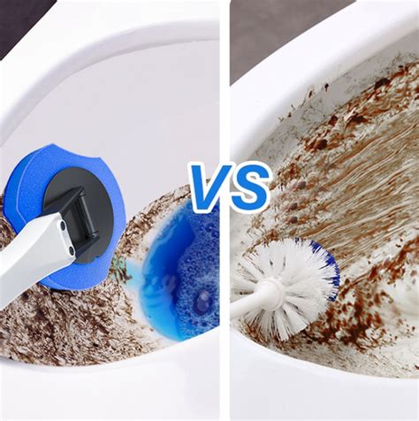 일회용 화장실 브러시 세트 10 개의 청소 헤드가있는 액체 화장실 브러시 청소가있는 간단한 일회용 청소 브러시 가정용