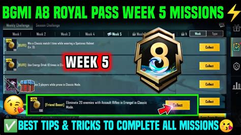 A8 WEEK 5 MISSION BGMI WEEK 5 MISSIONS EXPLAINED A8 ROYAL PASS WEEK