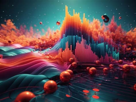 Premium Ai Image Photoreal Abstract Visualization Of Data And Technology In Graphical Form