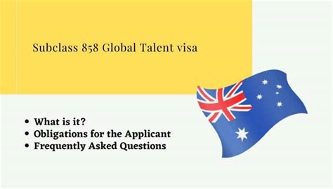 Subclass 858 Global Talent Visa Australian Visa Lawyers