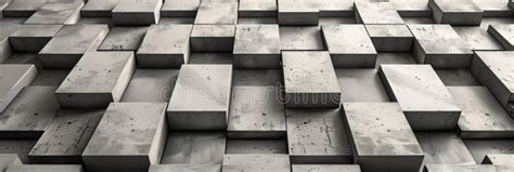 A Geometric Mosaic Of Interlocking Rectangles Giving The Illusion Of