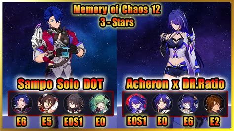 Sampo Solo Dot And Acheron X Dr Ratio Memory Of Chaos 2 1 Stage 12
