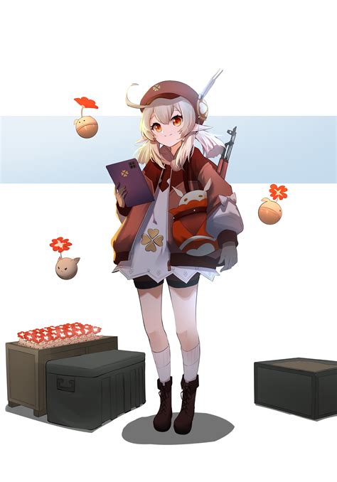 Klee And Jumpy Dumpty Genshin Impact Drawn By Qixia Danbooru