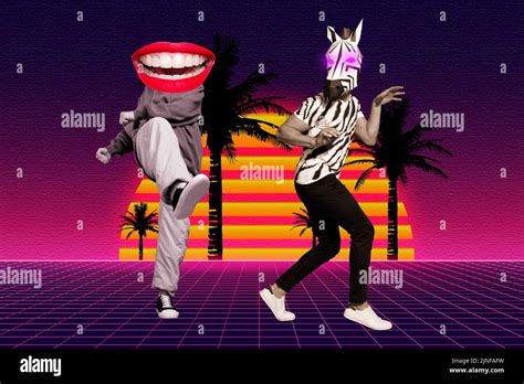 Creative Abstract Template Graphics Neon Lights Effect Image Of Funny