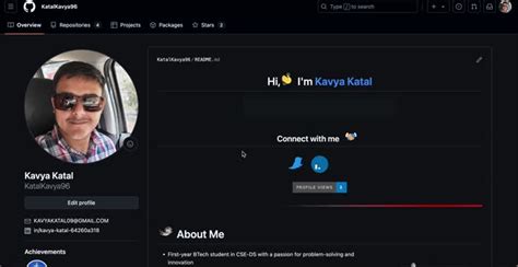 Kavya Katal On Linkedin 🌟 Excited To Share My Github Profile 🌟 I Have