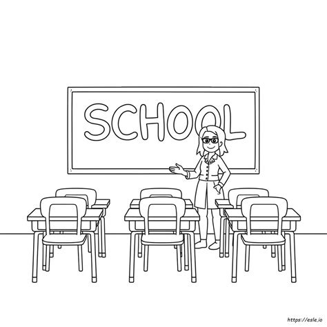 Koulun Säännöt Värityskuva