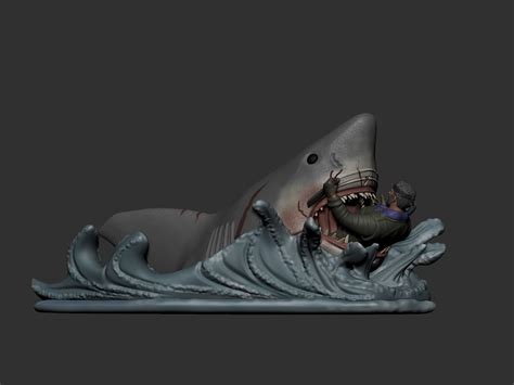 🦈 Jaws Quints Last Stand・ 3d File For ・cults