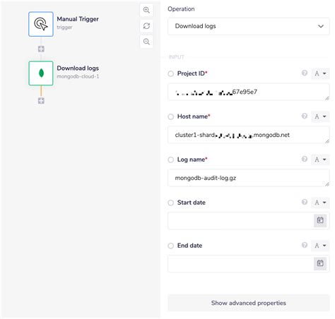 mongodb cloud connectors tray documentation