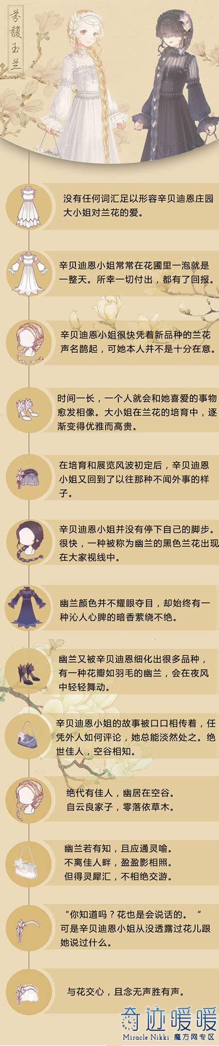 奇迹暖暖芬馥玉兰套装文案故事欣赏 攻略 360游戏
