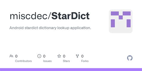 Github Miscdecstardict Android Stardict Dictionary Lookup Application