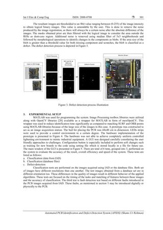 Automated PCB Identification And Defect Detection System APIDS PDF