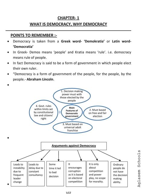 Class 9 Social Science Notes For What Is Democracy Why Democracy Pdf