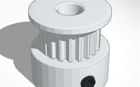 3d Design Gt2 Pulley 20t For 6mm Belt Tinkercad