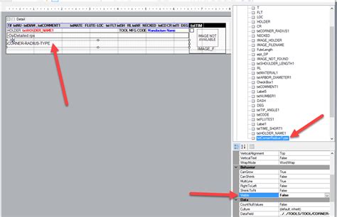 Active Reports Conditional Tool Data Output Industrial Forum