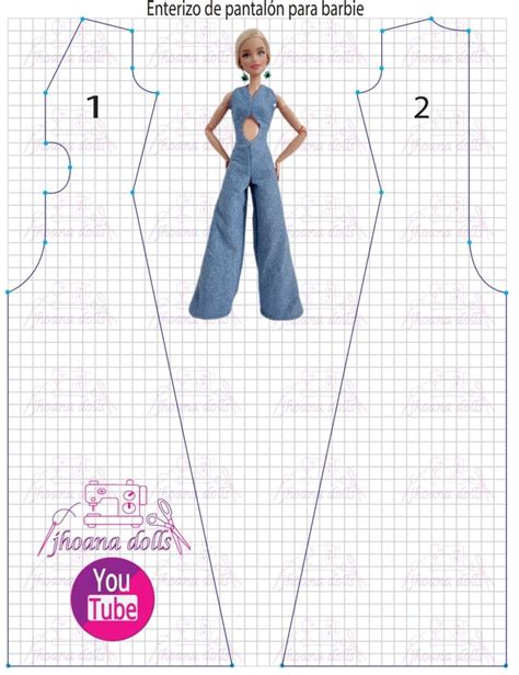 Enterizo De Pantalón Para Barbie Ropa Para Muñecas Barbie Coser Ropa