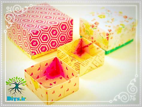 ساخت جعبه کادو اوریگامی فانتزی سرزمین دست ساخته ها