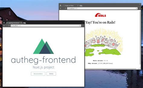 how to separate frontend backend with rails api nuxt js and devise