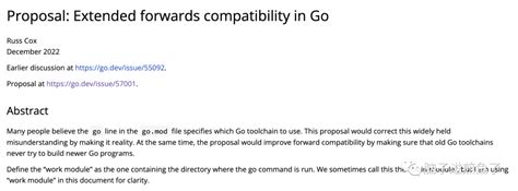 go1 21 速览：go mod 的 go 版本号将会约束 go 程序构建，要特别注意了！ csdn博客