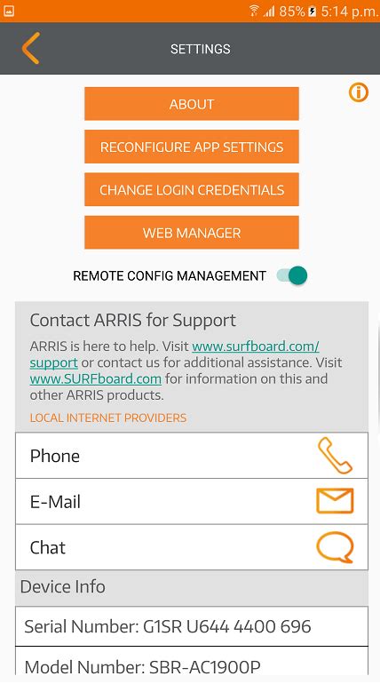 ARRIS SURFboard Manager Android Apps On Google Play