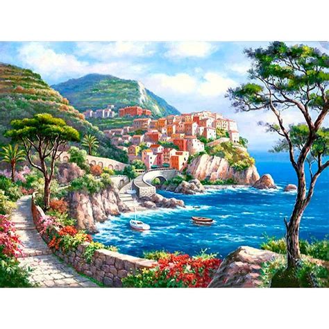 Paint By Numbers Seascape Kits For Adults