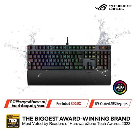 Jual Asus Rog Strix Scope Ii Rx Mechanical Gaming Keyboard Shopee Indonesia