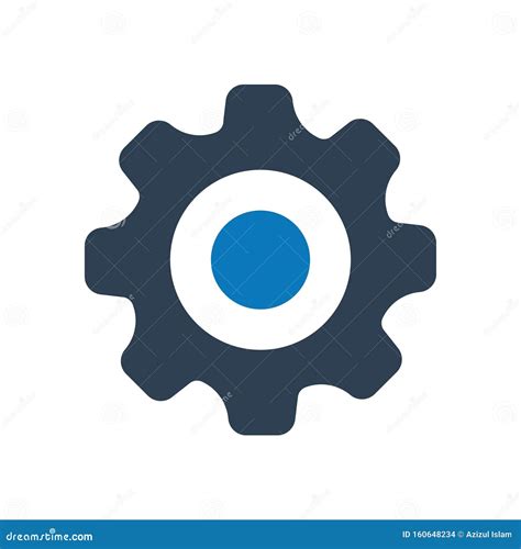 Setting Gears Icon Technical Support Icon Stock Vector Illustration