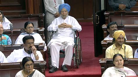 Manmohan Singh Bids Farewell To Rajya Sabha After 33 Years Journey Of