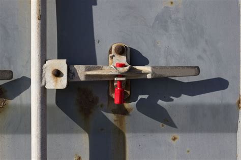 Detail Of A Typical Shipping Container Locking System 41 Off