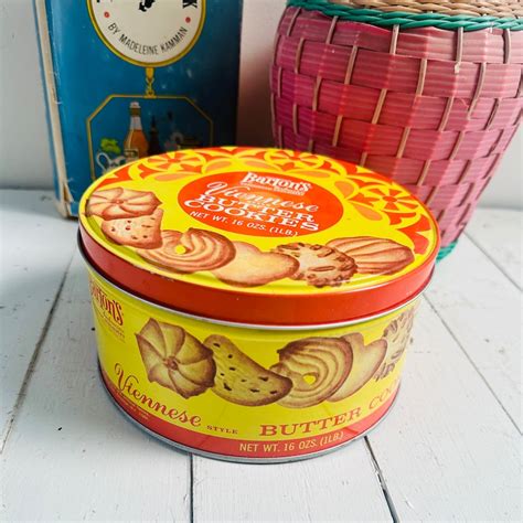 Cookie Tin Vintage Etsy