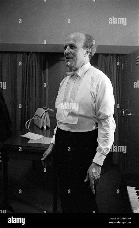 French Conductor Ernest Bour At His Teatro Colón Dressing Room Buenos Aires Argentina July