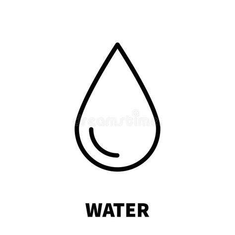 浇灌象或商标在现代线型 向量例证 插画 包括有 图标 水管 图表 下落 分配器 阵雨 海洋 84789601