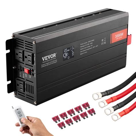 Vevor Pure Sine Wave Inverter 3000 Watt Dc 12v To Ac 120v Power